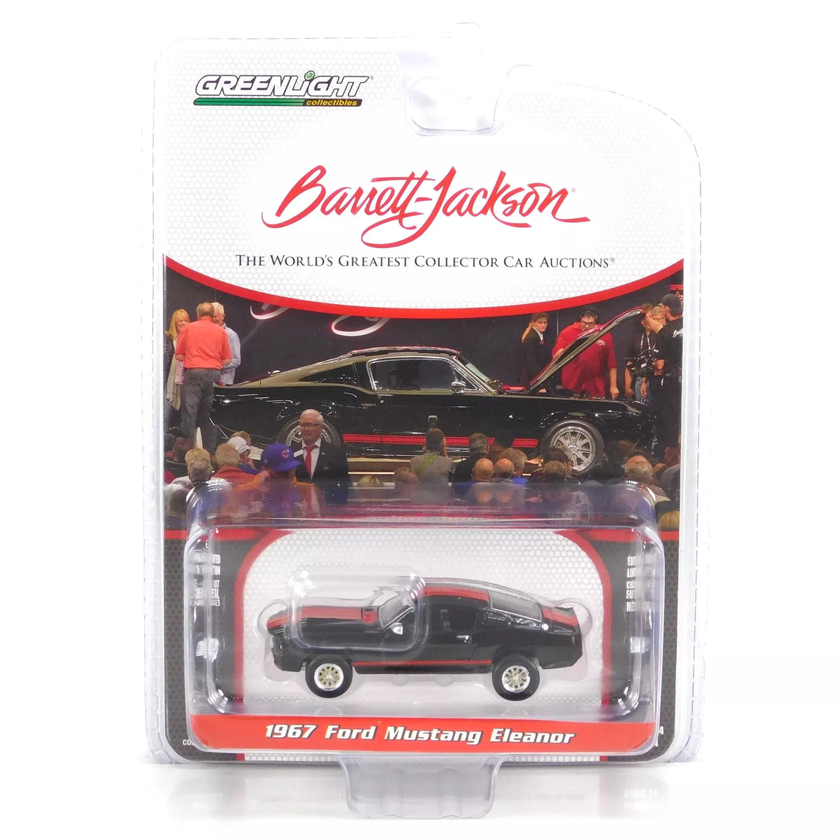 1/64 GREENLIGHT TOY 1967 FORD MUSTANG ELEANOR BARRETT JACKSON SERIES 1