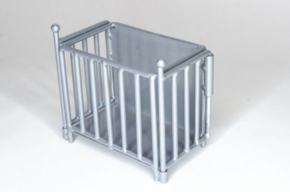 1/16 LITTLE BUSTER TOY HOG/SHEEP/GOAT CRATE SCALE SILVER