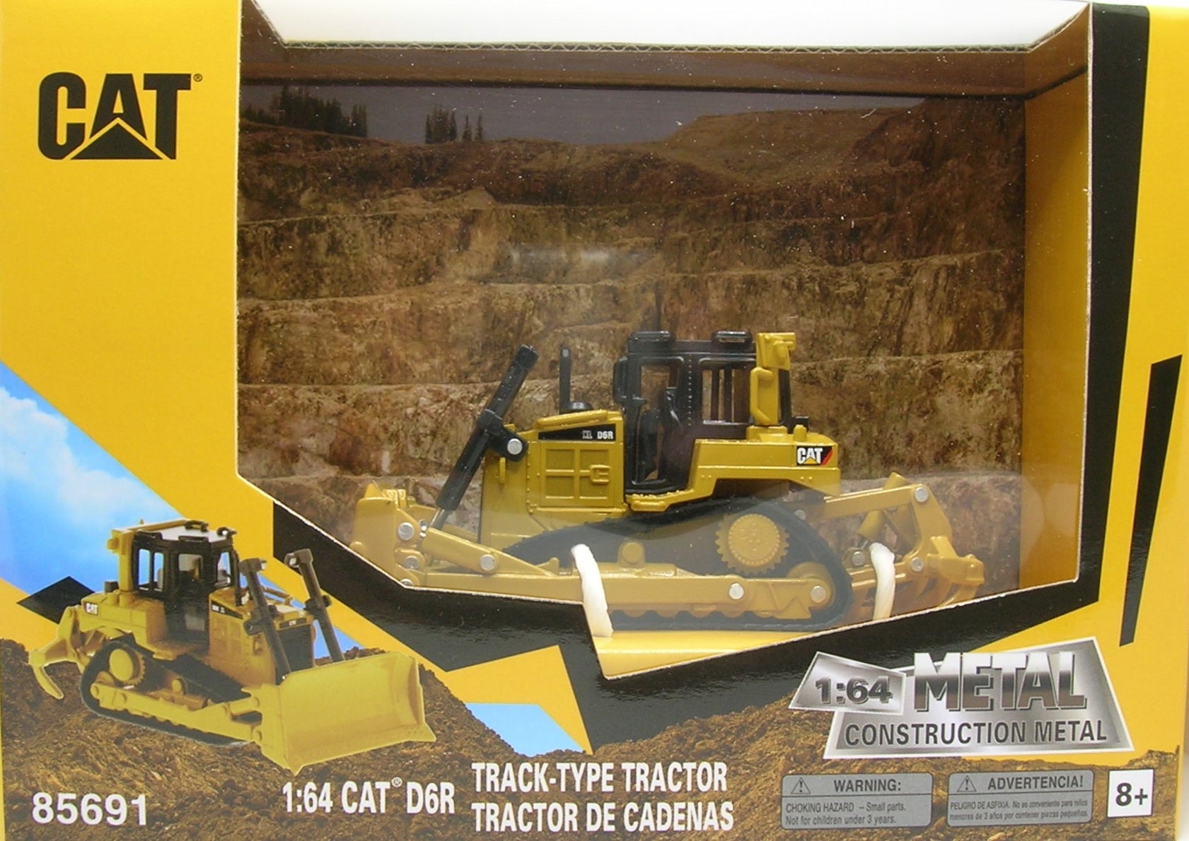 1/64 TOY CAT D6R DOZER TRACTOR