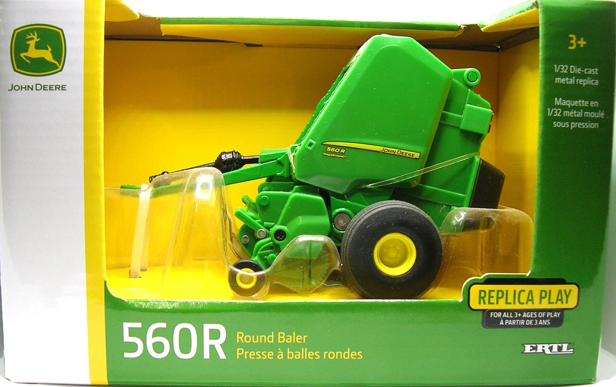 1/32 ERTL TOY JOHN DEERE 560R ROUND BALER