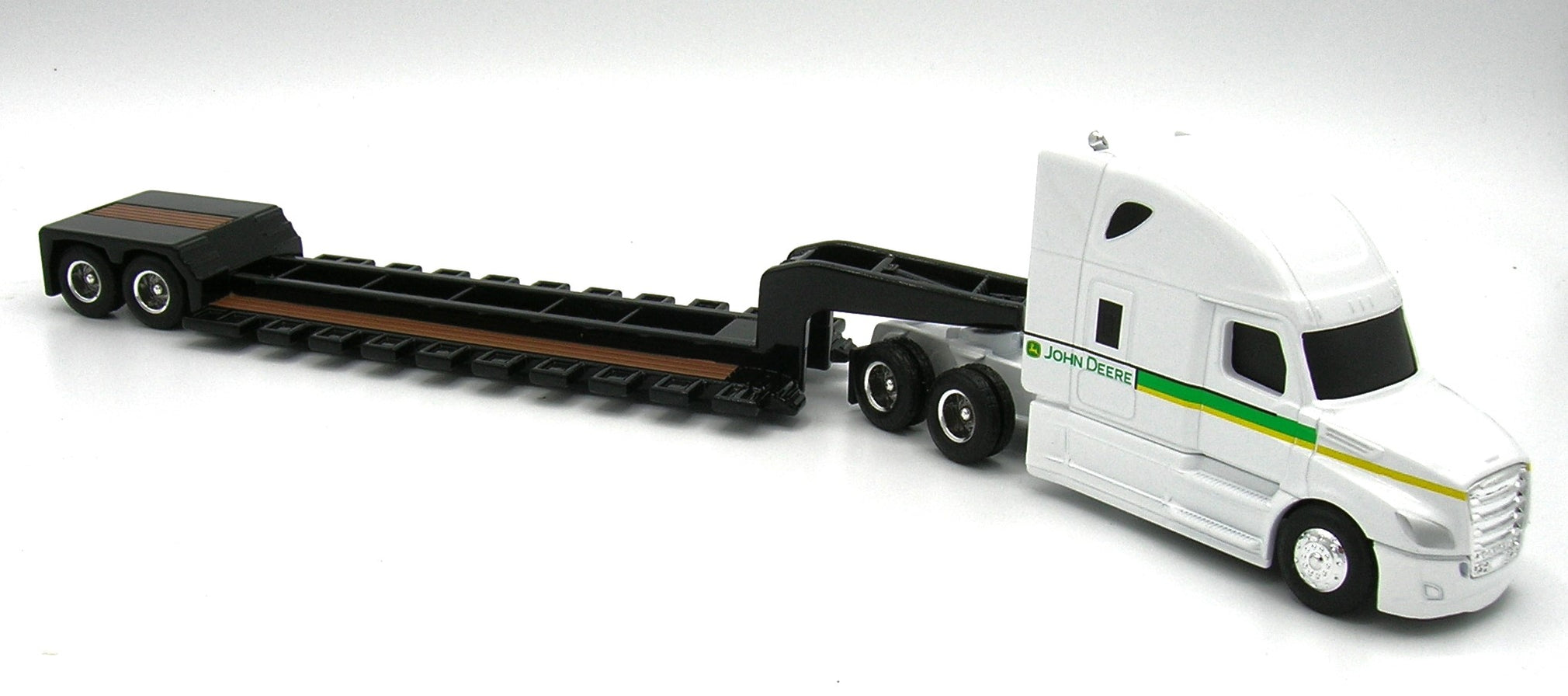 1/64 ERTL TOY JOHN DEERE FREIGHTLINER SEMI WITH LOWBOY TRAILER NEW NO