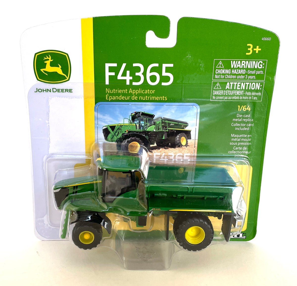 1/64 ERTL TOY JOHN DEERE F4365 NUTRIENT APPLICATOR