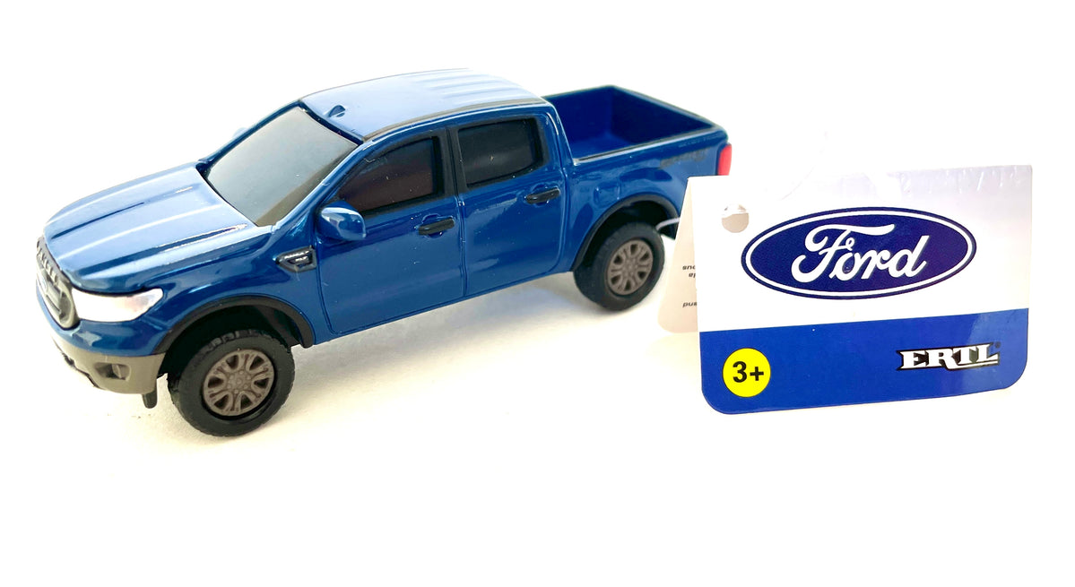 1/64 2019 FORD RANGER XLT BLUE ERTL TOY